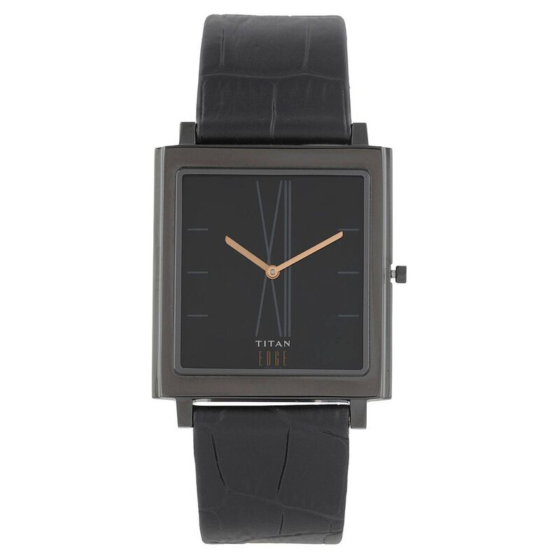 Buy Online Titan Quartz Analog Black Dial Watch for Men - nf1599nl01 ...