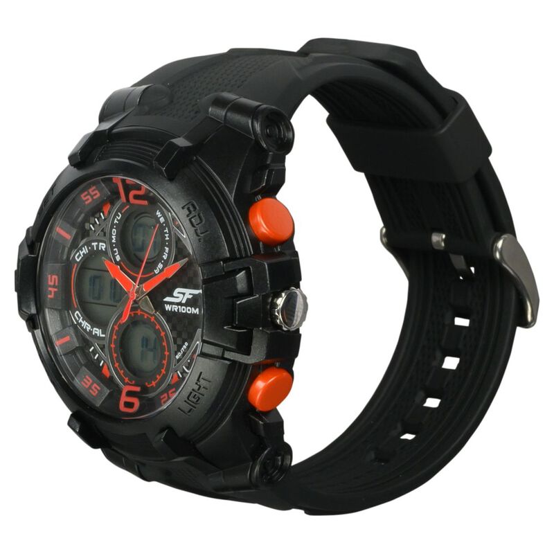 Buy Online SF Nitro Quartz Analog Digital Dial PU Strap Watch for Men ...