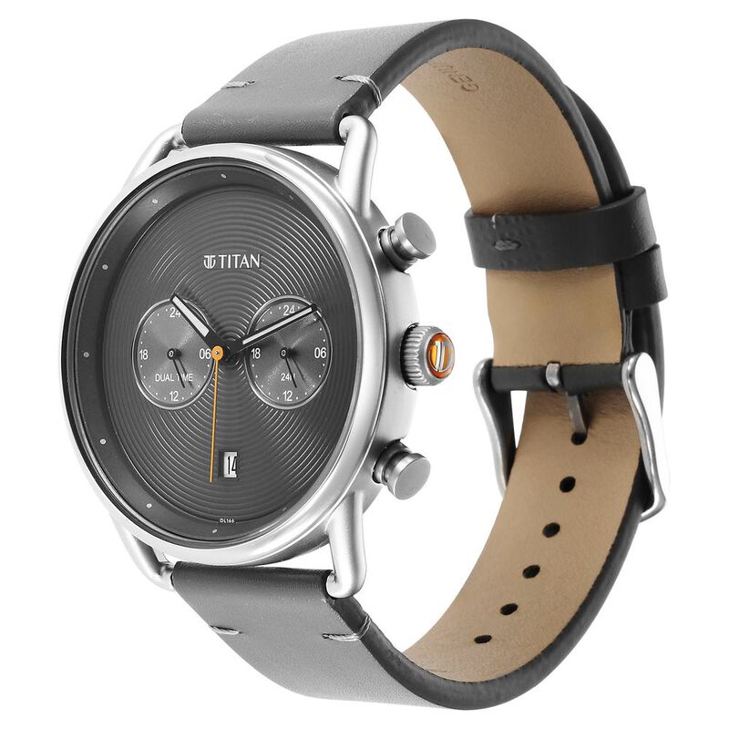Buy Online Titan Retro Quartz Analog Leather Strap watch for Men ...