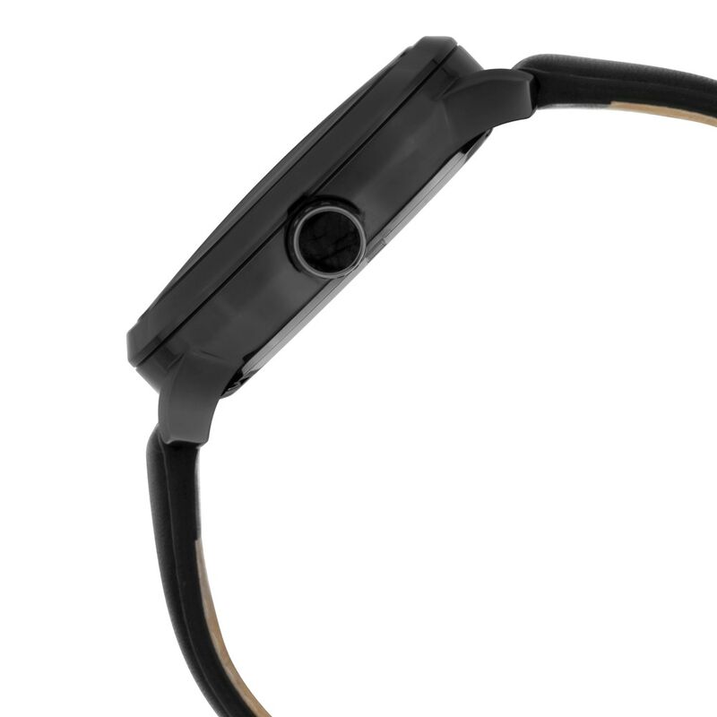 Buy Online Titan Grandmaster Black Dial Quartz Analog Leather Strap ...