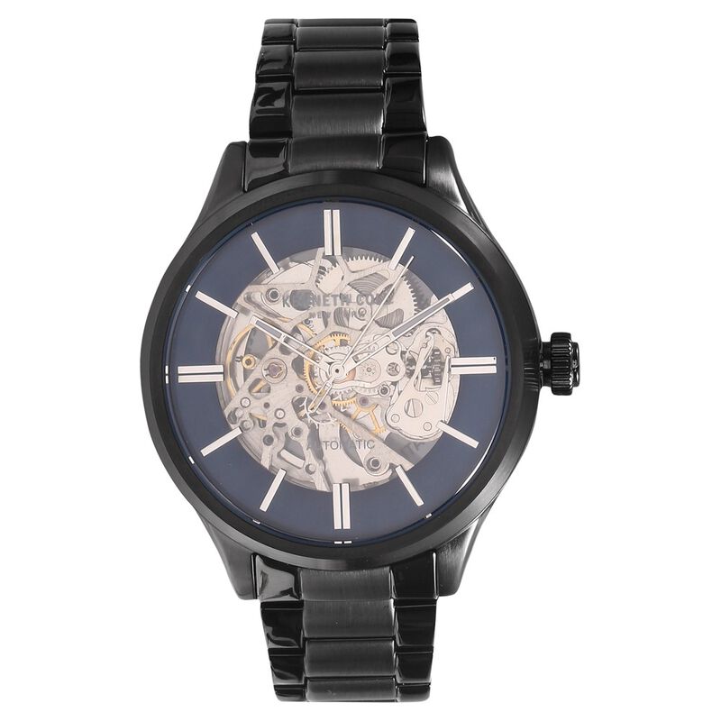 Buy Online Kenneth Cole Automatic Blue Dial Metal Strap Watch for Men ...