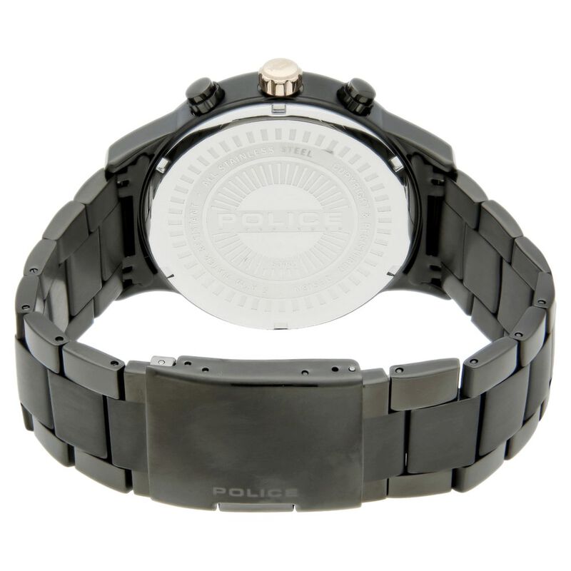 Buy Online Police Quartz Chronograph Brown Dial Metal Strap Watch for ...