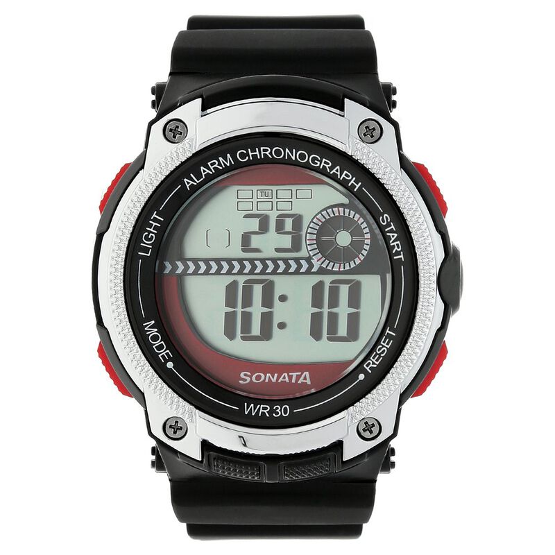 Buy Online SF Digital Dial Black Plastic Strap Watch for Men ...