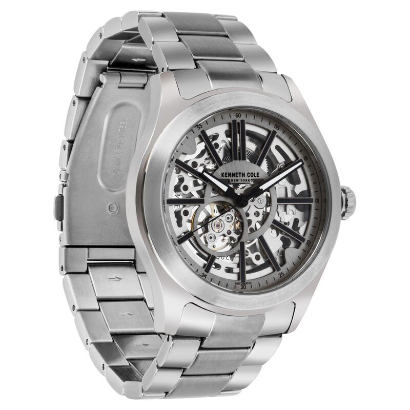 Buy Online Kenneth Cole Quartz Analog Grey Dial Stainless Steel Strap ...