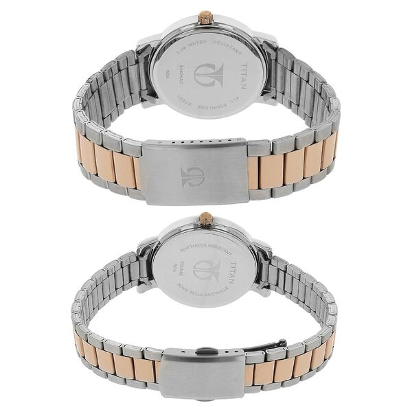 Buy Online Titan Bandhan Silver Dial Analog with Date Stainless Steel ...