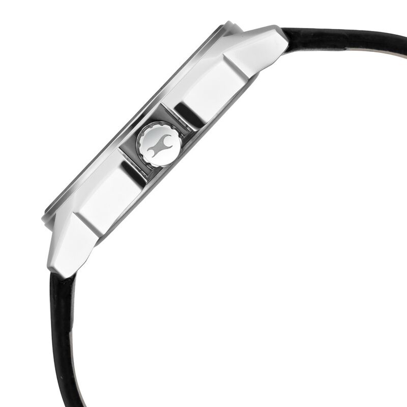 Buy Online Fastrack Wear Your Look Quartz Analog Silver Dial Leather ...