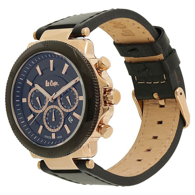 Buy Online Lee Cooper Quartz Multifunction Black Dial Watch for Men ...