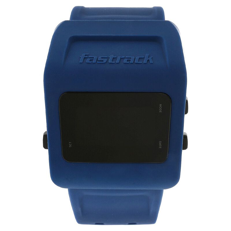 Buy Online Fastrack Digital Grey Dial Silicone Strap Watch for Guys ...
