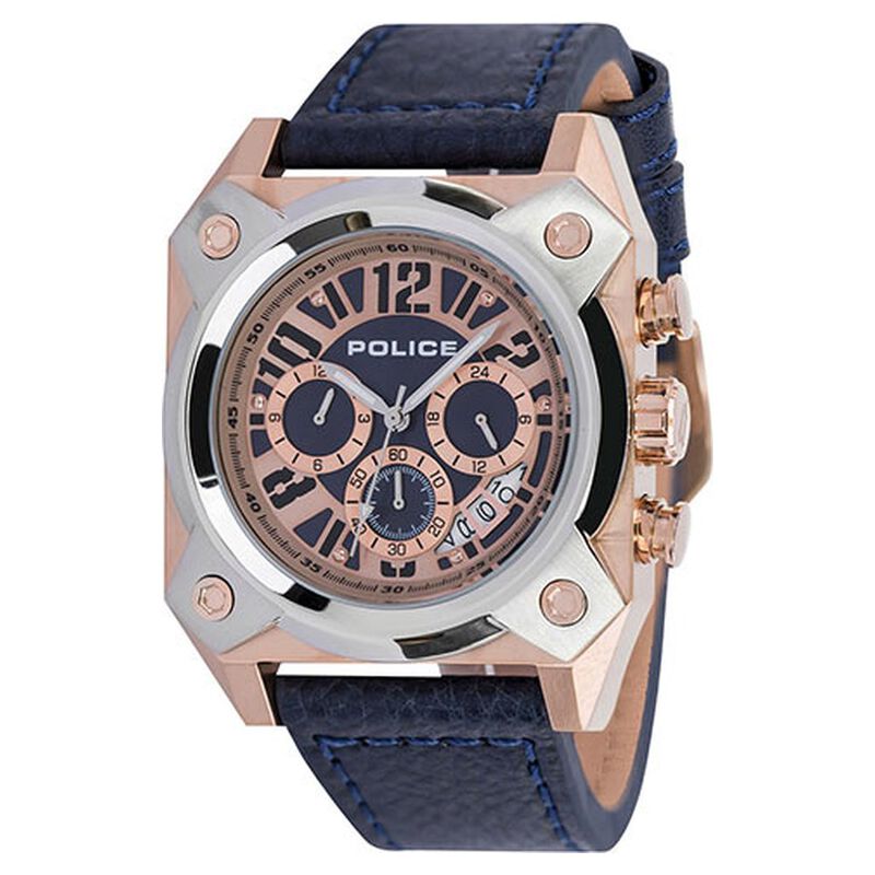 Buy Online Police Quartz Chronograph Blue Dial Watch for Men ...