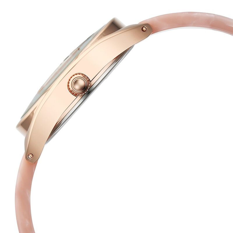 Buy Online Fastrack Younique Quartz Analog Pink Color Mother Of Pearl