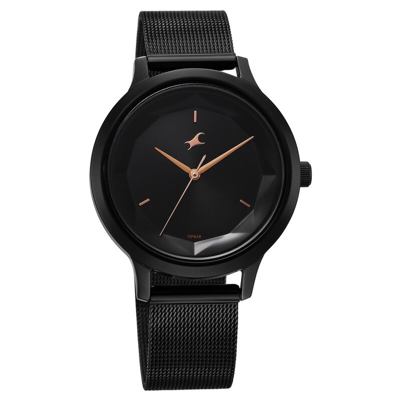 Buy Online Fastrack Fleek Quartz Analog Black Dial Stainless Steel ...