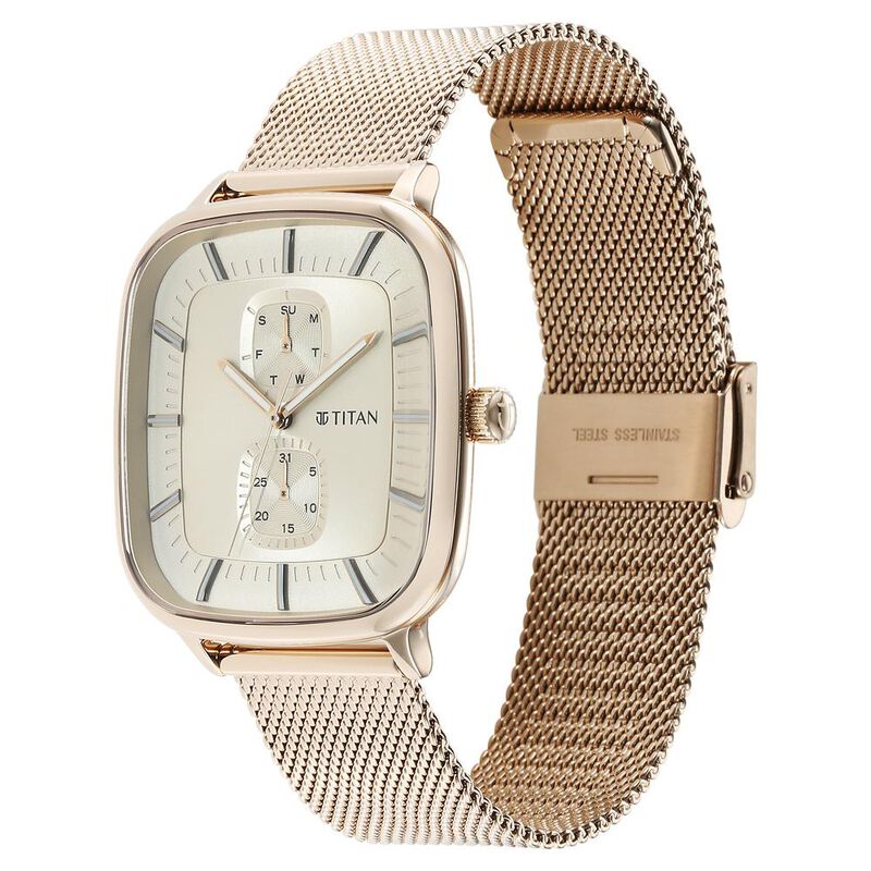 Buy Online Titan Avant Garde Silver Dial Quartz Multifunction Stainless ...