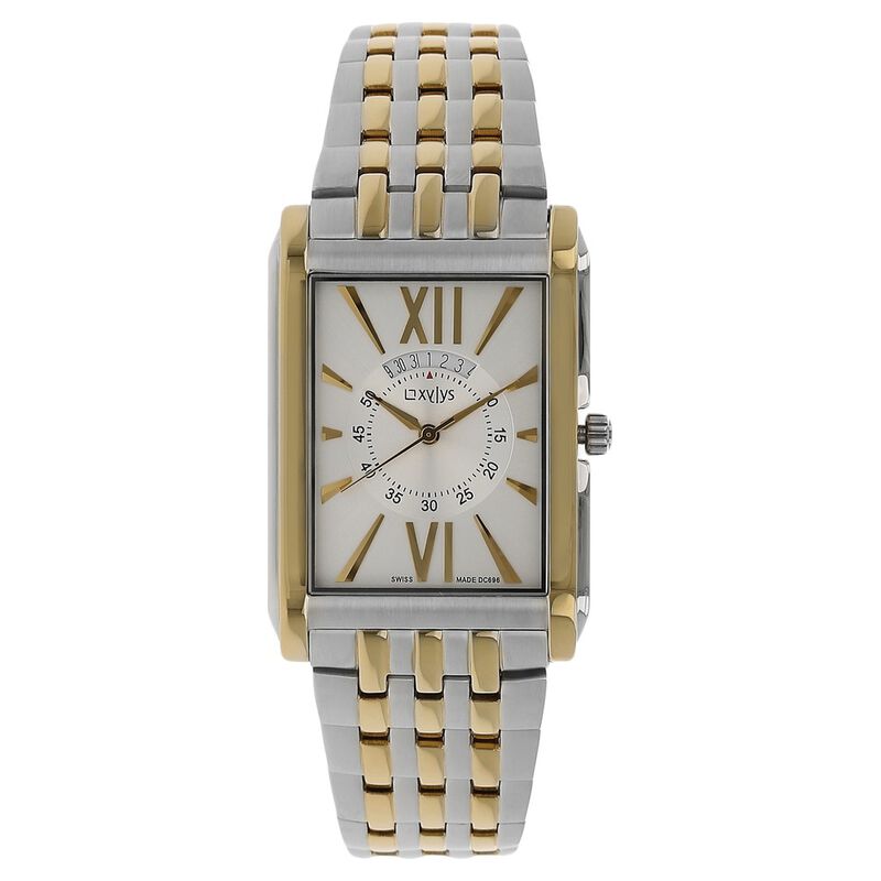 Buy Online Xylys Swiss Analog with Date Two Toned Stainless Steel Strap ...