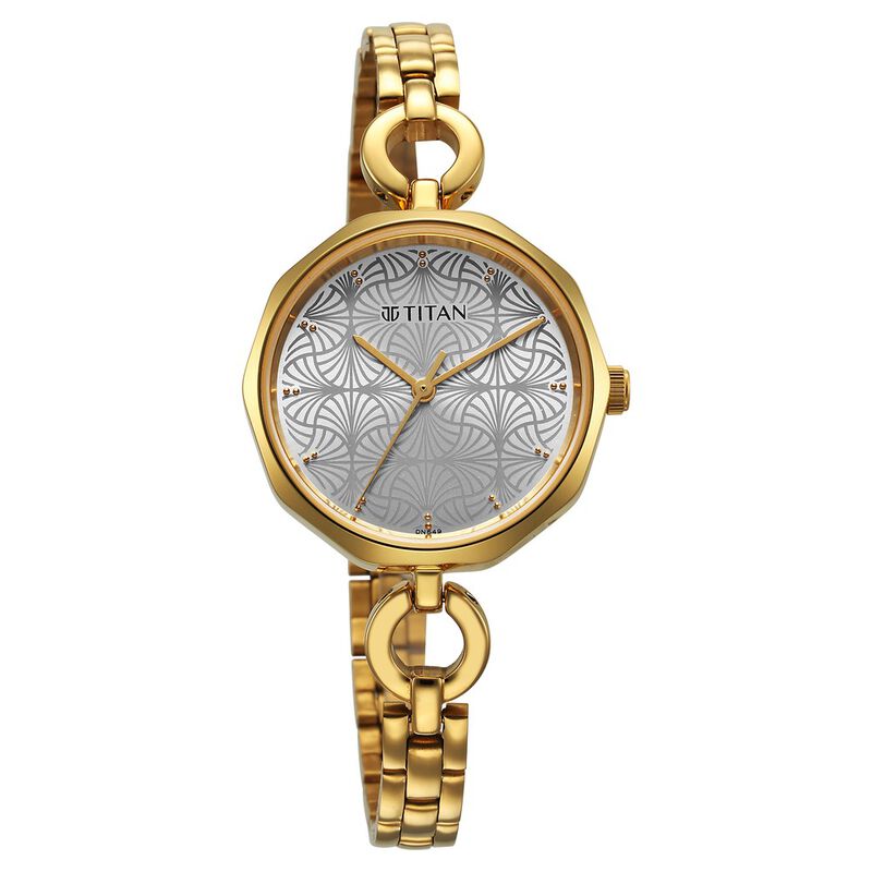 Buy Online Titan Karishma Silver Dial Watch for Women - ns2702ym01 | Titan