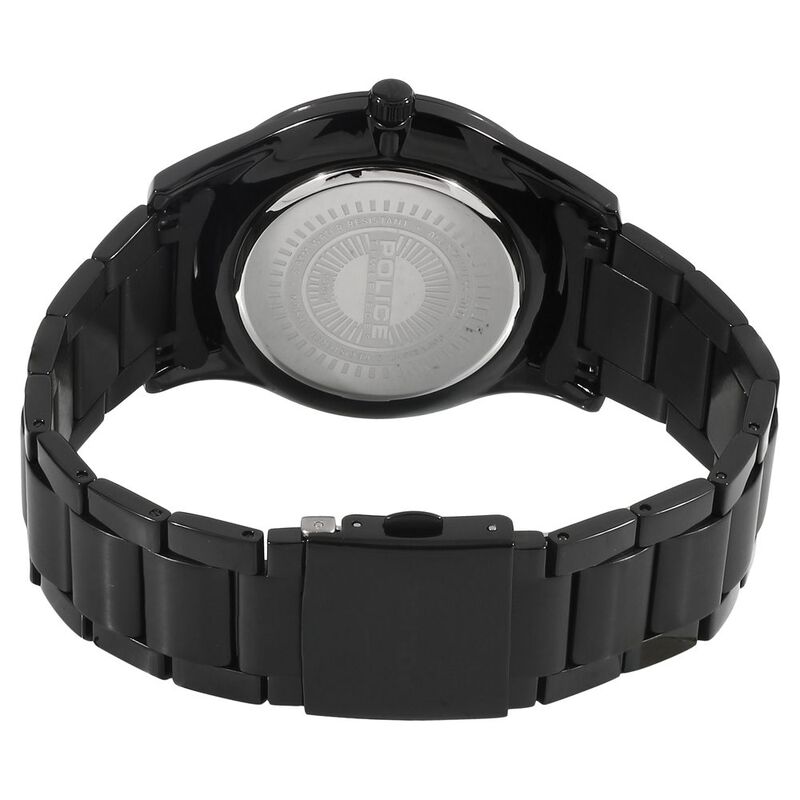 Buy Online Police Quartz Chronograph Black Dial Metal Strap Watch for ...