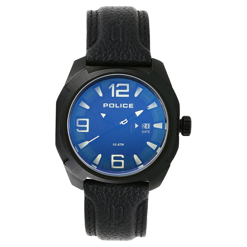 Buy Online Police Quartz Analog Black Dial Stainless Steel Strap Watch ...