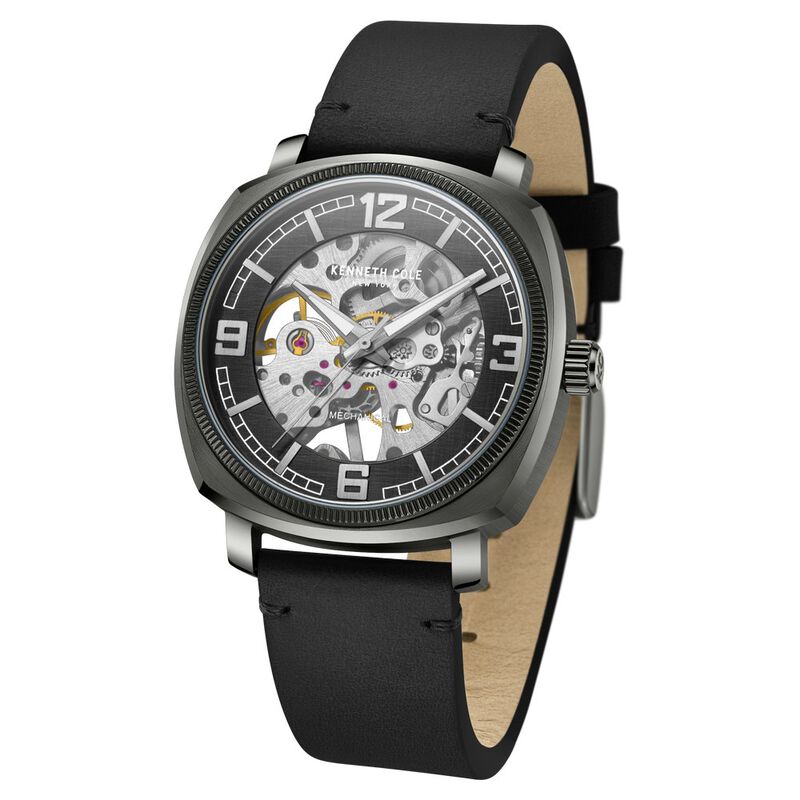 Buy Online Kenneth Cole Black Dial Analog Mechanical Hand Wound Watch ...