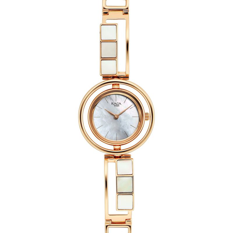 Buy Online Titan Raga Power Pearls Quartz Analog Mother Of Pearl Dial ...