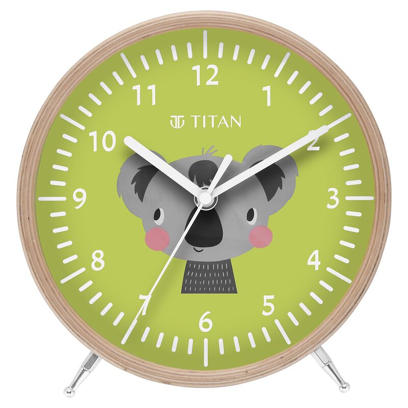 Buy Online Titan Wooden Shelf Clock for Kids with a Koala Cartoon Print ...