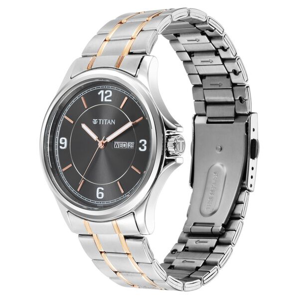 Buy Online Titan Trendsetters Anthracite Dial Analog Stainless Steel ...