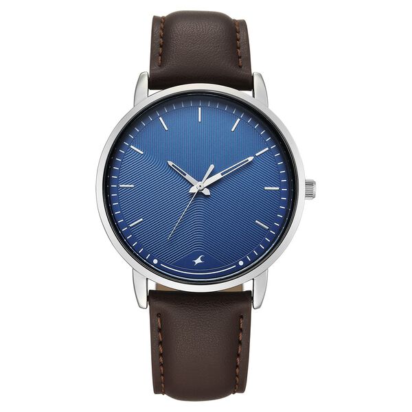 Buy Online Fastrack Stunners Quartz Analog Blue Dial Blue Leather Strap ...