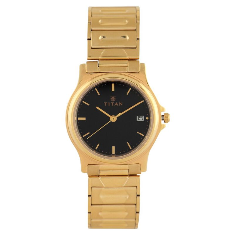 Buy Online Titan Quartz Analog with Date Black Dial Watch for Men ...
