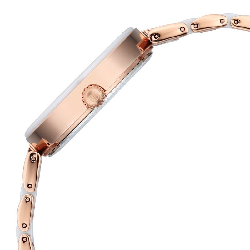 Buy Online Titan Purple Ceramics Mother Of Pearl Dial Analog Steel and ...