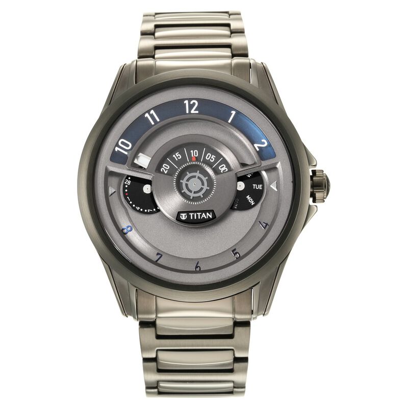 Buy Online Titan Maritime Quartz Multifunction Anthracite Dial ...