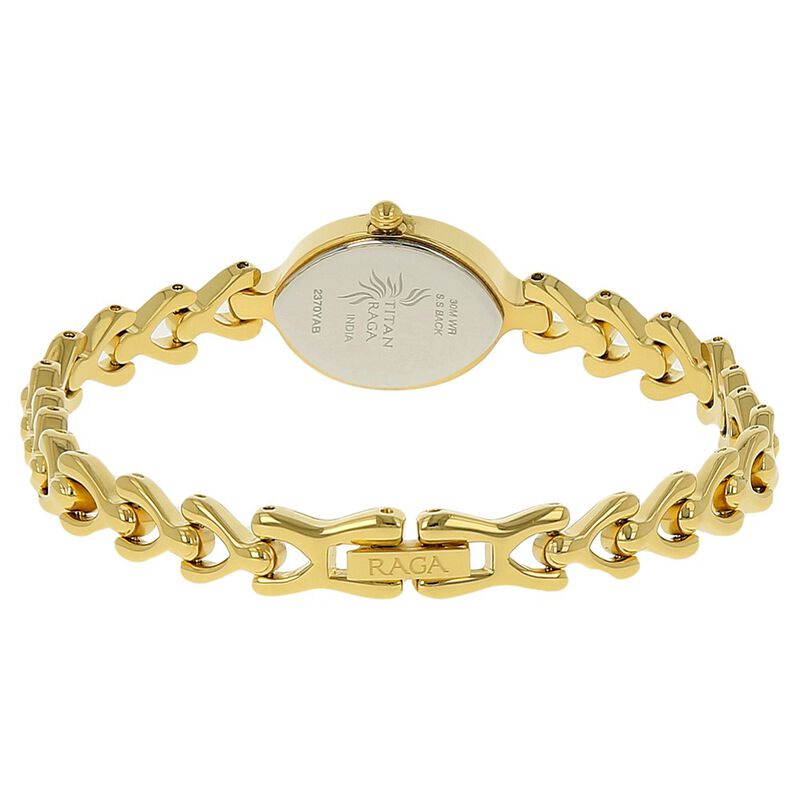 Buy Online Titan Raga White Dial Women Watch With Metal Strap ...