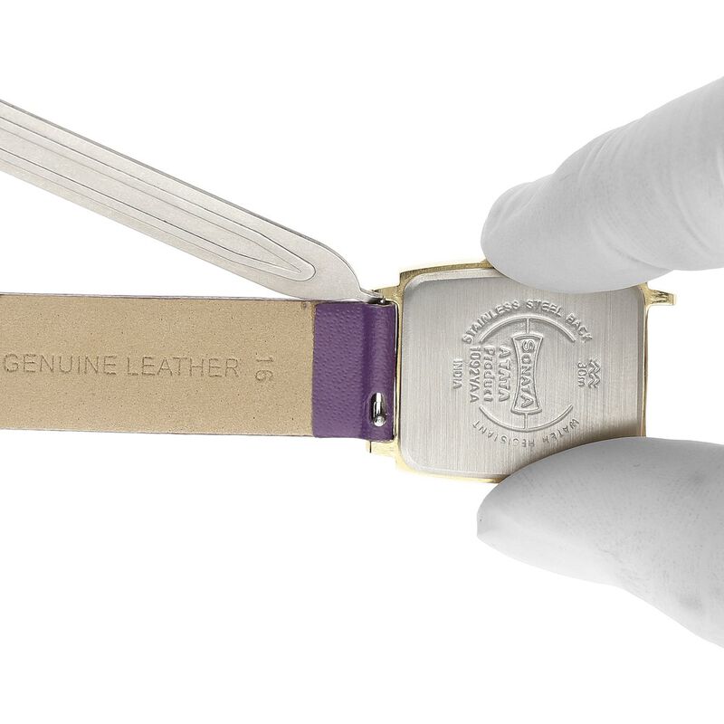 Buy Online 16 mm Purple Genuine Leather Strap for Women - nf114108816sq ...
