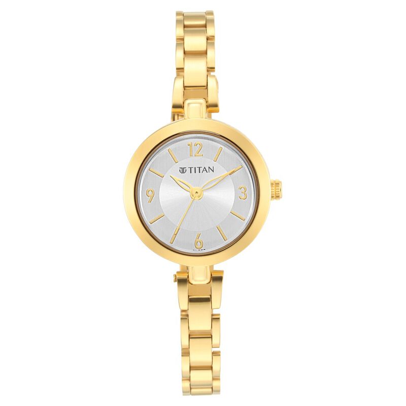 Buy Online Titan Lagan Silver Dial Analog Metal Strap Watch for Women ...
