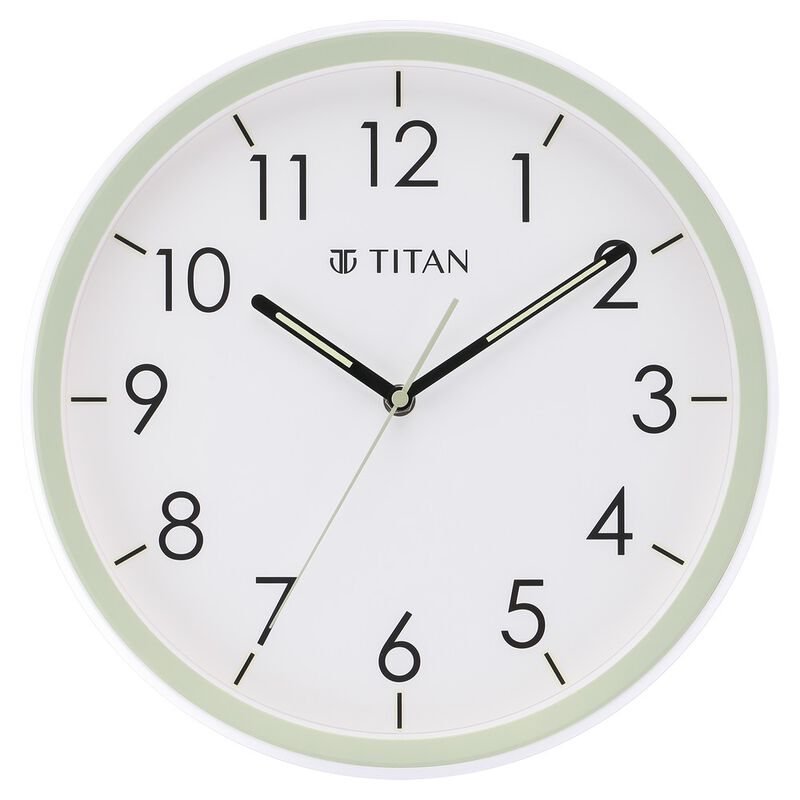 Buy Online Titan 32.5 cm White-Lume Wall Clock: Stylish Nighttime ...