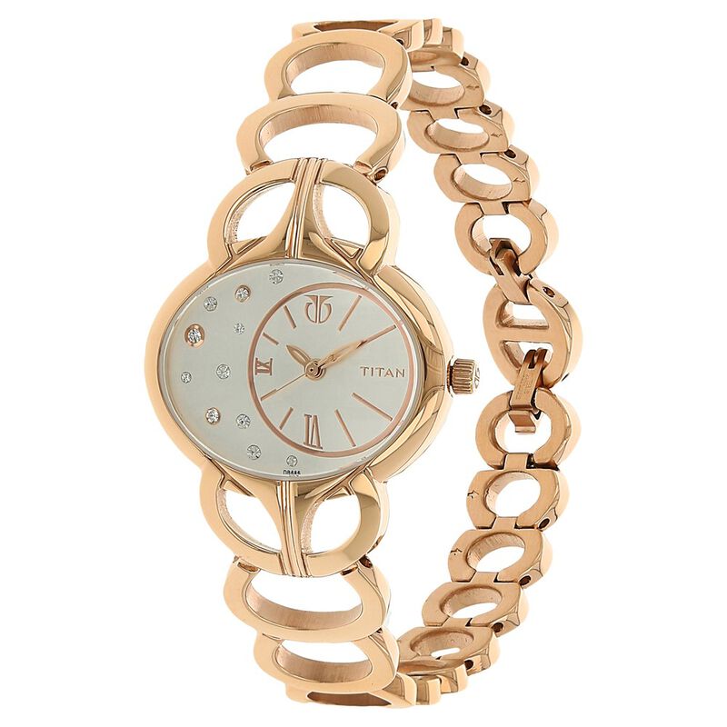 Buy Online Titan Quartz Analog Silver Dial Stainless Steel Strap Watch ...