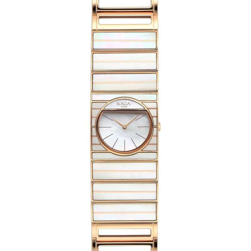 Buy Online Titan Raga Power Pearls Quartz Analog Mother Of Pearl Dial ...