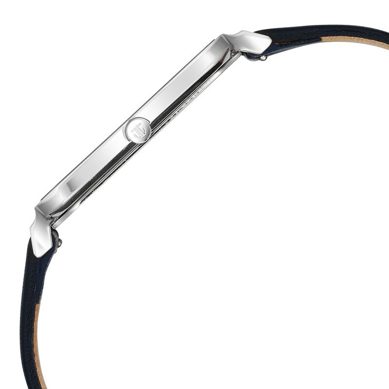 Buy Online Titan Edge Quad Quartz Analog White Dial With Blue Leather ...