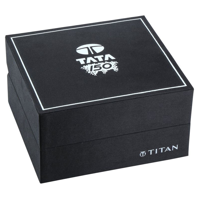 Buy Online Titan Tata 150 Limited Edition White Dial Analog Leather ...