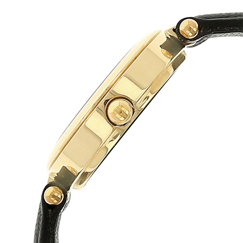 Buy Online Titan Quartz Analog Champagne Dial Leather Strap Watch for ...