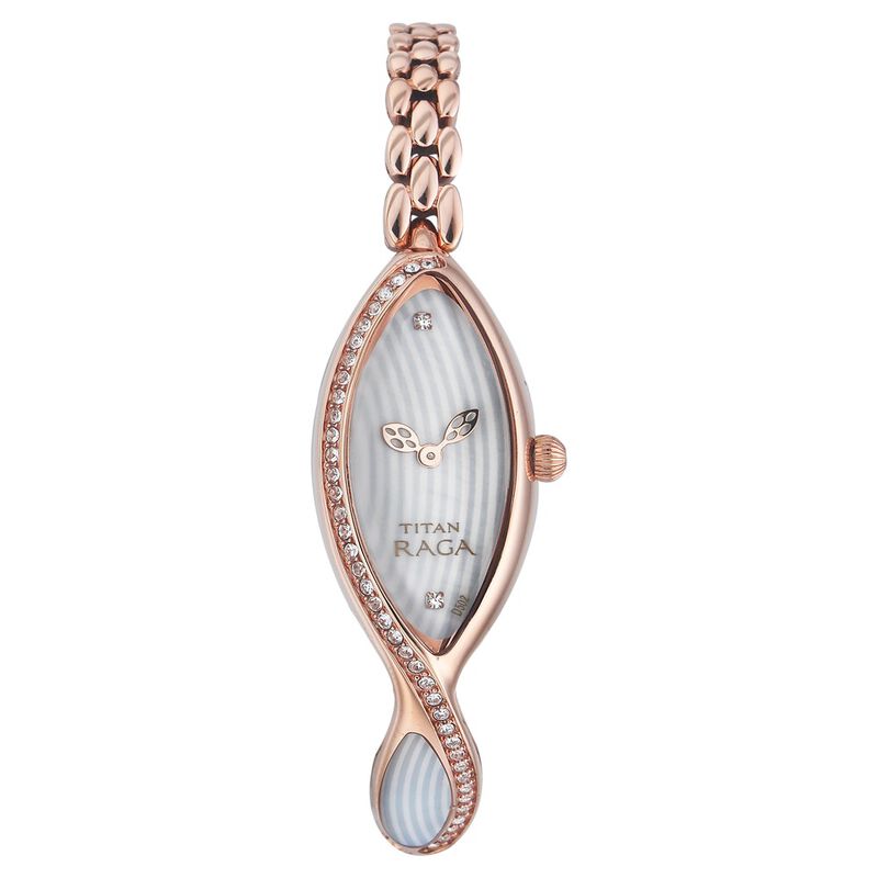 Buy Online Titan Quartz Analog Mother Of Pearl Dial Watch for Women ...