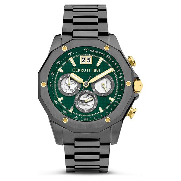 Buy Online Cerruti 1881 Green Dial Stainless Steel Strap Watch for Men ...