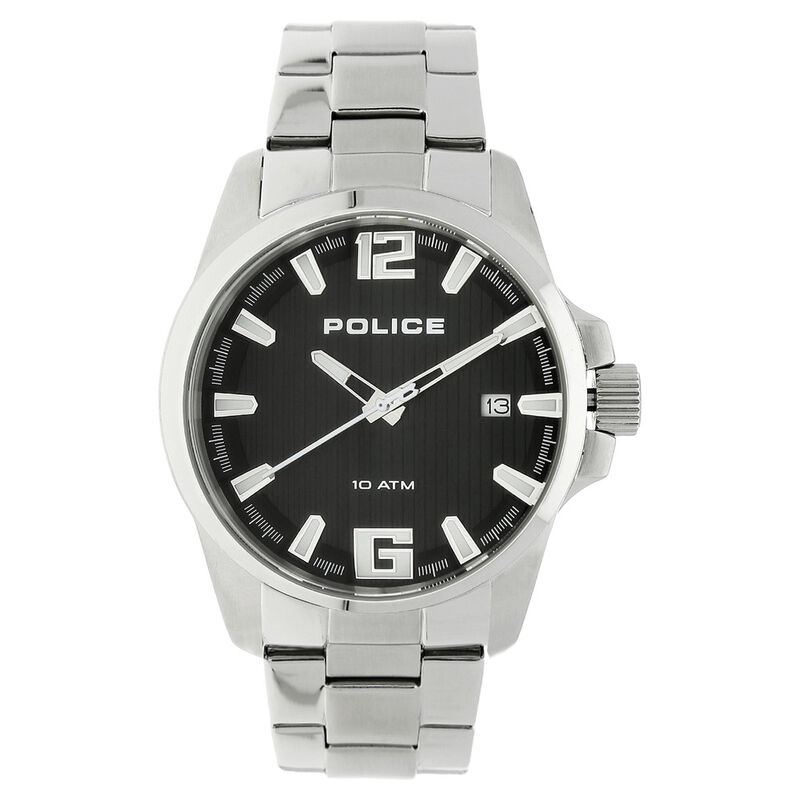 Buy Online Police Quartz Analog Black Dial Bimetal Strap Watch for Men ...