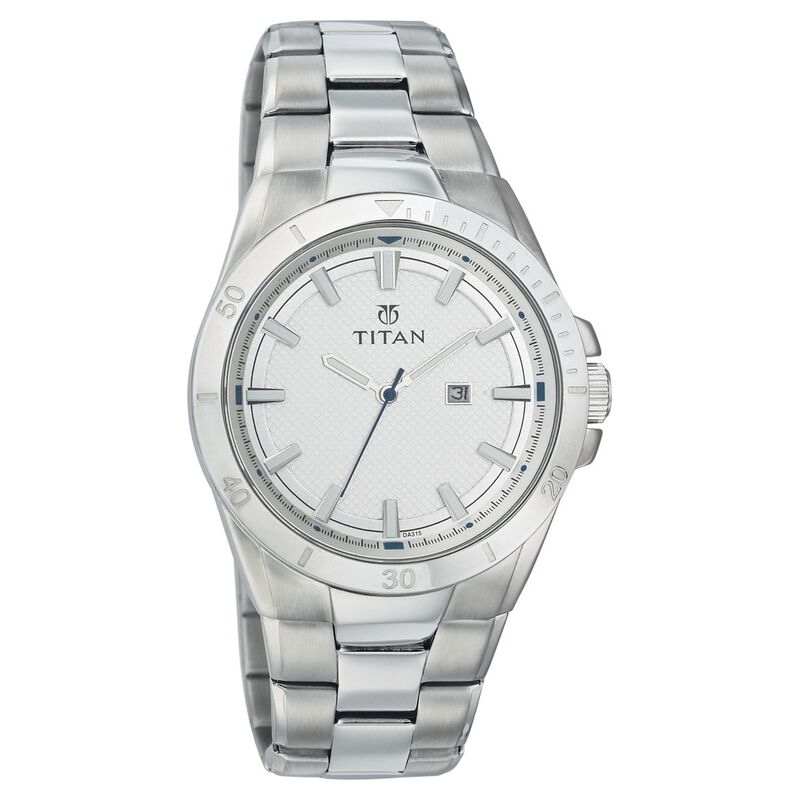 Buy Online Titan Quartz Analog with Date White Dial Watch for Men ...