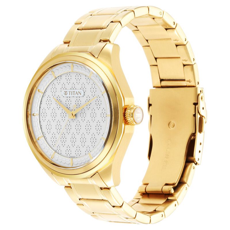 Buy Online Titan Wedding White Dial Analog with Date Stainless Steel ...