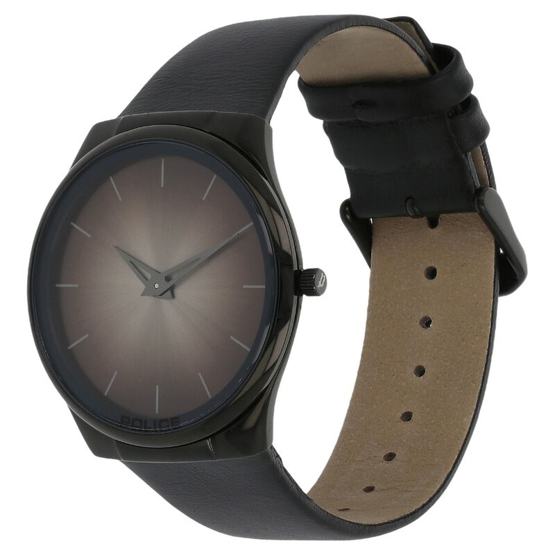 Buy Online Police Quartz Analog Brown Dial Leather Strap Watch for Men ...