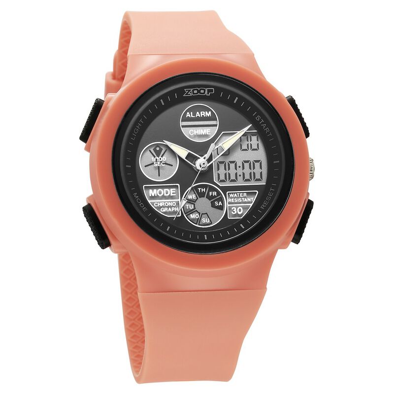 Buy Online Zoop By Titan AnaDigi Quartz Digital Black Dial With Pink ...