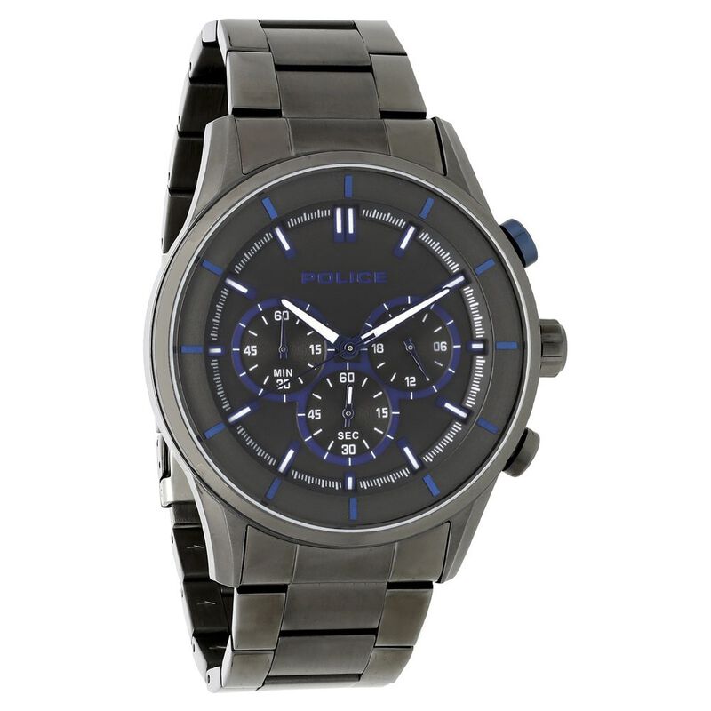 Buy Online Police Quartz Chronograph Grey Dial Metal Strap Watch for ...
