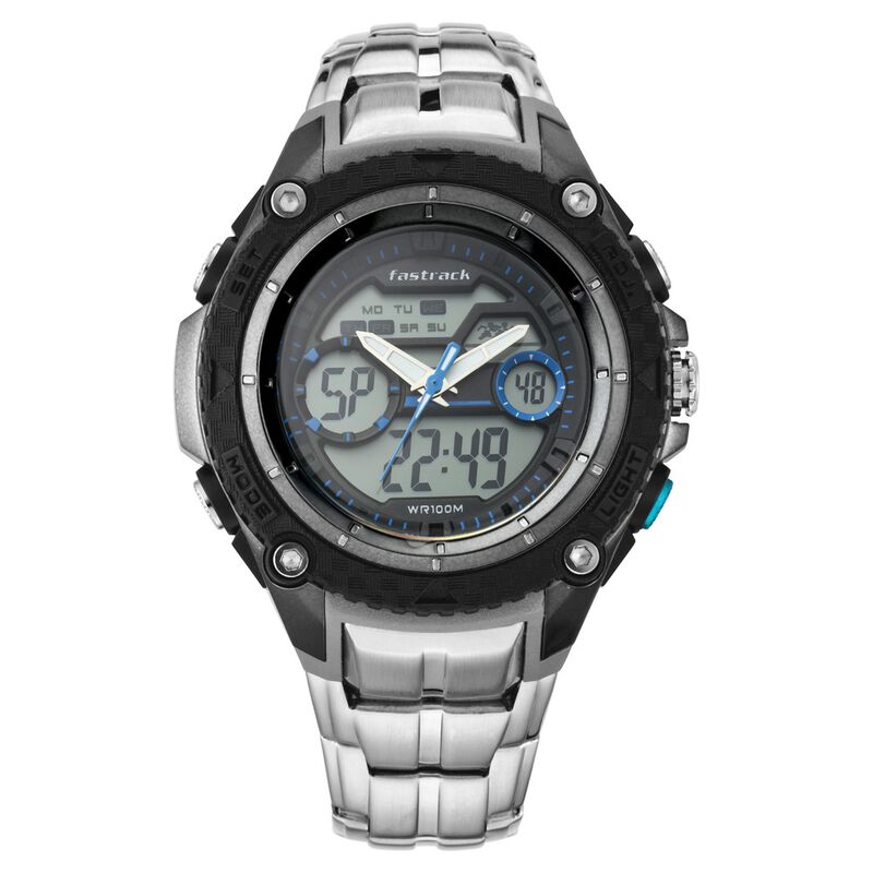Buy Online Fastrack Deux Machina Quartz Analog Digital Blue Dial ...