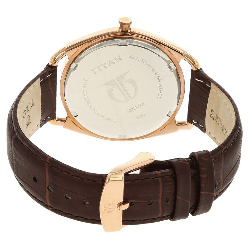 Buy Online Titan Round Silver Dial Analog with Date Stainless Steel ...