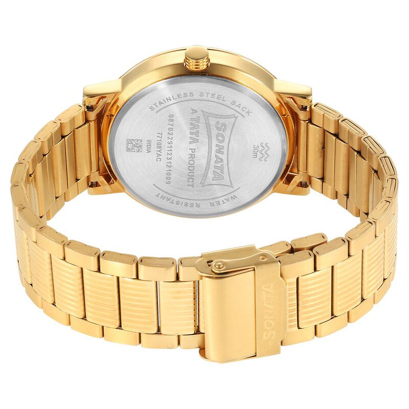 Buy Online Sonata Utsav Quartz Analog with Day and Date White Dial ...