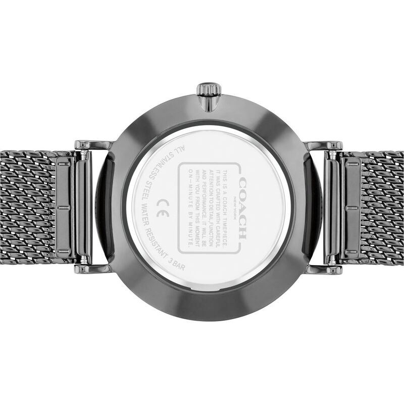 Buy Online Coach Quartz Analog Grey Dial Stainless Steel Strap Watch ...