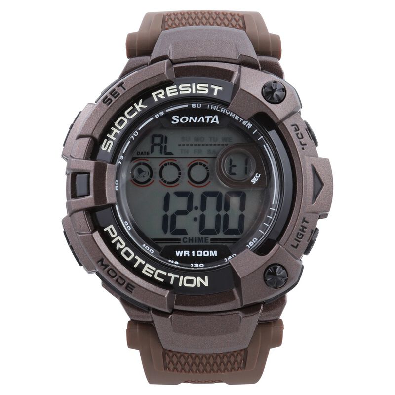 Buy Online SF Digital Dial Plastic Strap Watch for Men - nm77010pp01 ...